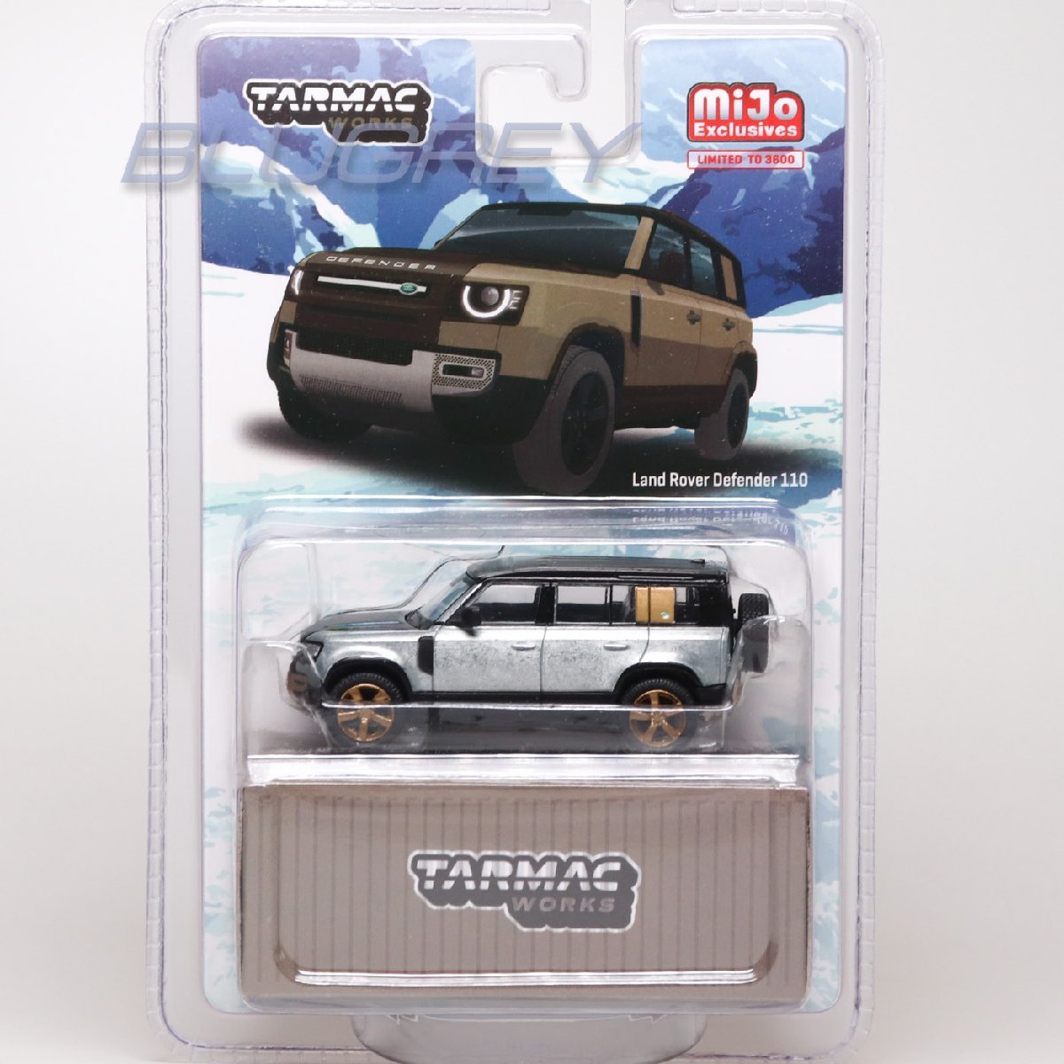 【未使用】【レア！チェイス】ターマックワークス 1/64 ランドローバー ディフェンダー 110 ブラウン Tarmac Land Rover ...
