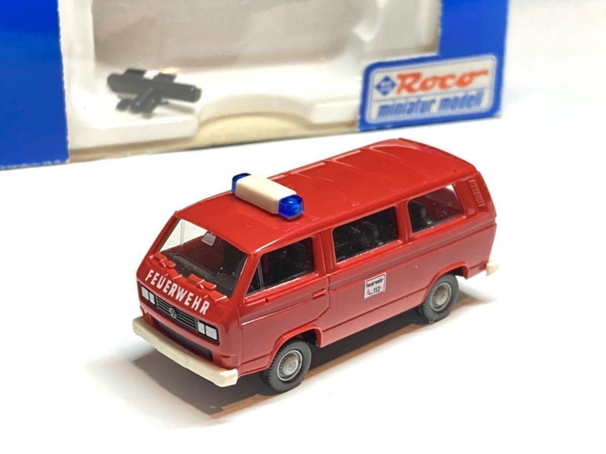 【やや傷や汚れあり】Roco VW T3 フォルクスワーゲン カラベル ヴァナゴン シンクロ 消防 4WD 1/87 の落札情報詳細| ヤフオク落札価格情報 オークフリー