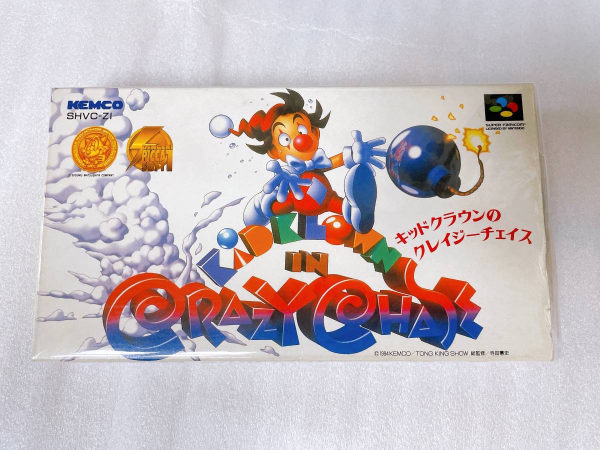 【傷や汚れあり】☆★スーファミ出品中★キッドクラウンのクレイジーチェイス★ケムコ★KEMCO★スーパーファミコンソフト★SUPER ...