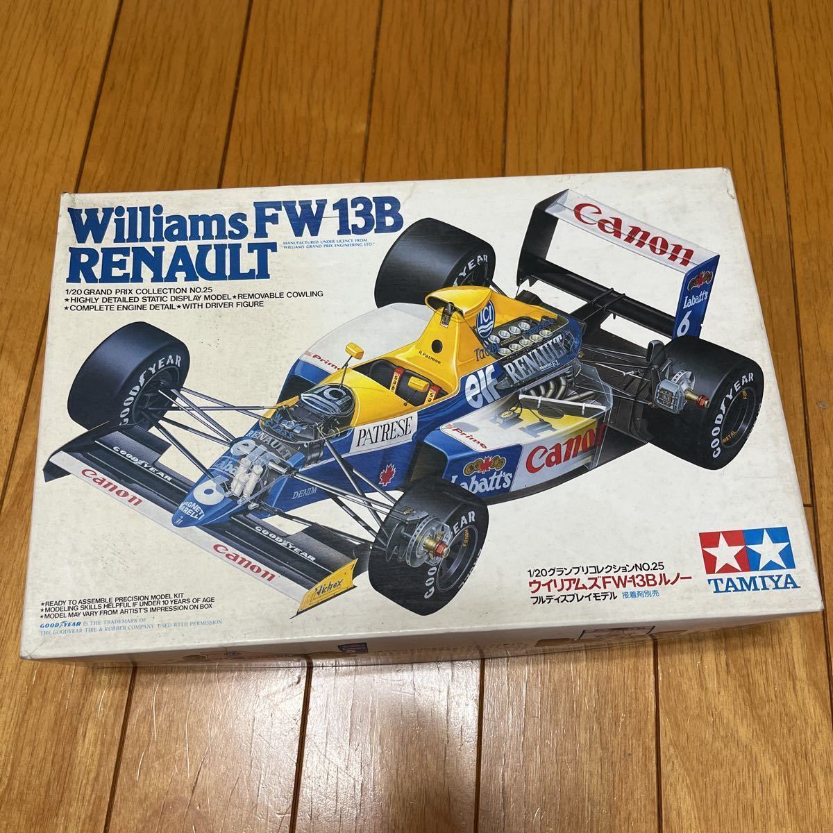 【未使用に近い】タミヤ TAMIYA 未開封 ウィリアムズ Williams FW-13B RENAULT フルディスプレイモデル F1 1/ ...