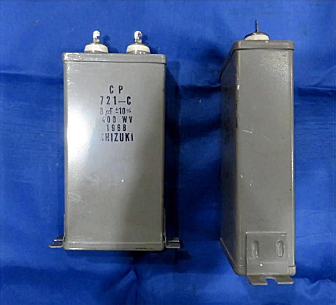 【目立った傷や汚れなし】ペア8μF高圧オイルコンデンサー高電圧400VオイルコンSHIZUKI指月電機製作所シヅキ高音質OIL-Con管球アンプ自作電源スピーカーネットワーク の落札情報詳細 ...