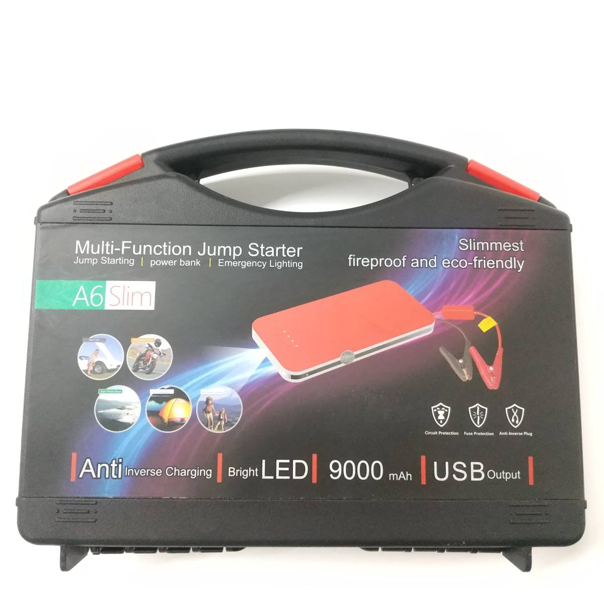 【未使用】37 未使用品 バッテリーチャージャー スリム Multi-Function Jump starter-A6 slim LED ...