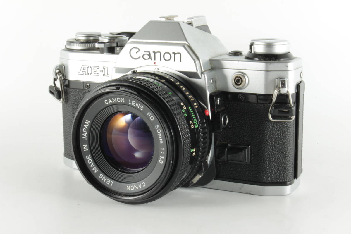 【やや傷や汚れあり】★実用美品★ CANON キャノンAE-1 / Canon FD 50mm F1.8 #7560の落札情報詳細 ...