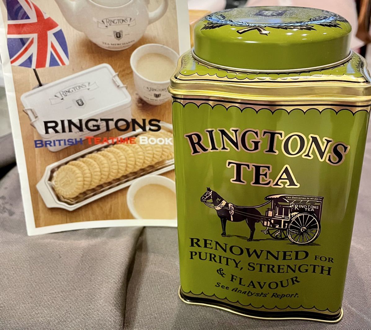 【未使用】送料無料新品未開封Ringtons リントンズ【トラディショナルティーキャディー】GOLD ゴールド50包100杯分英国紅茶イギリス ...