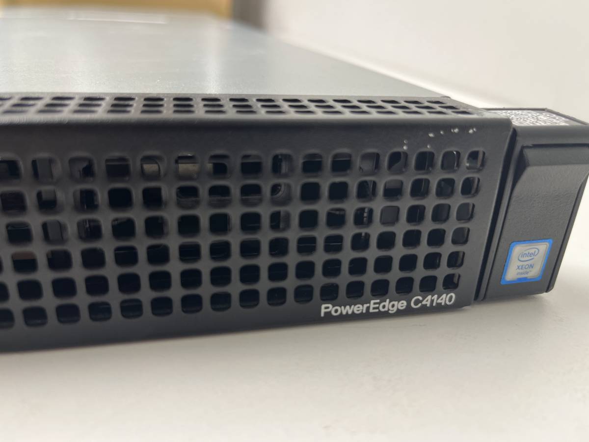 【やや傷や汚れあり】Dell EMC PowerEdge C4140、Gold 6134(3.20GHz)x2基/384GB(32GBx12枚 ...