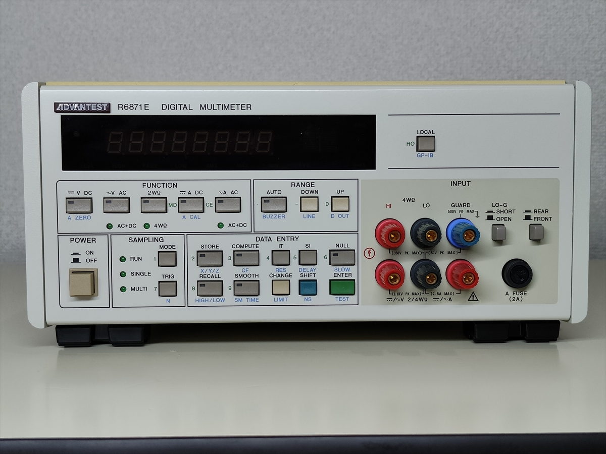 【傷や汚れあり】アドバンテスト デジタルマルチメーター ADVANTEST R6871E の落札情報詳細| ヤフオク落札価格情報 オークフリー