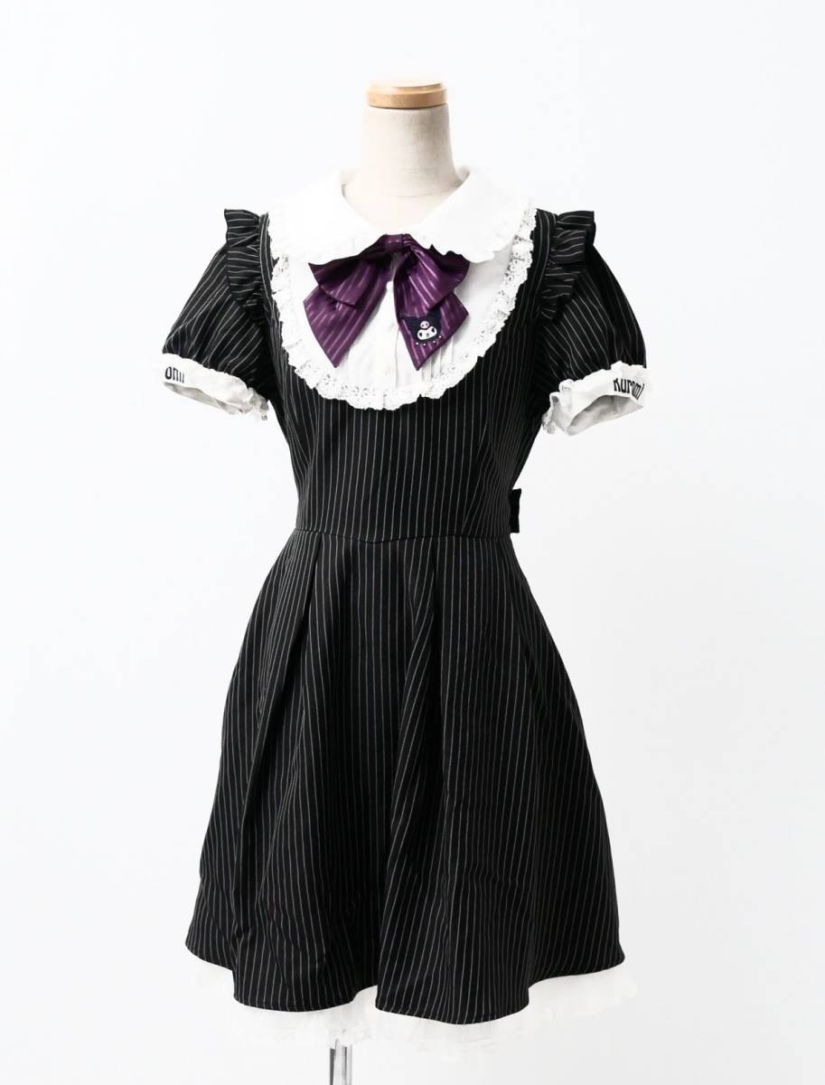【目立った傷や汚れなし】TE8251 Secret Honey×サンリオキャラクターズコラボワンピース*クロミ*リボン*フリル*レース ...