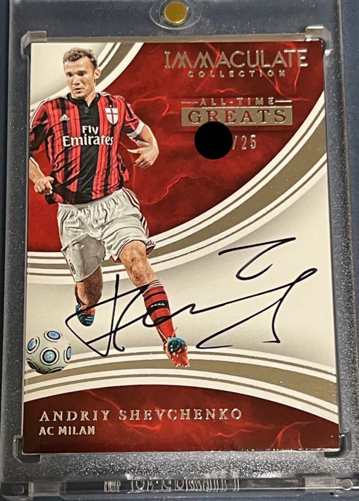 【目立った傷や汚れなし】★シェフチェンコ ANDRIY SHEVCHENKO on card auto 2017 PANINI ...