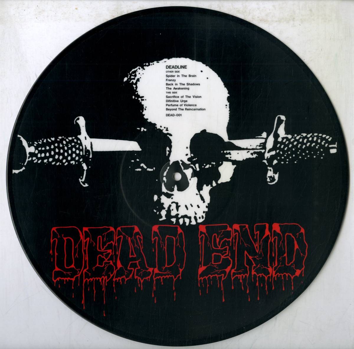 【目立った傷や汚れなし】A00522049/LP/DEAD END (デッドエンド・MORRIE)「Deadline (1986年・DEAD-001・ピクチャーレコード・ヘヴィメタル)」 の ...