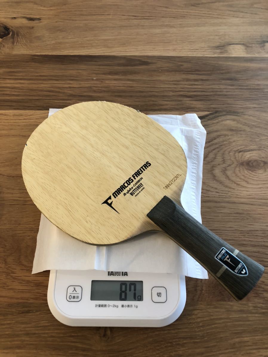 【やや傷や汚れあり】バタフライ butterfly 卓球ラケット シェークハンド フレイタス ALC FL 87gの落札情報詳細 - ヤフオク落札価格検索 オークフリー