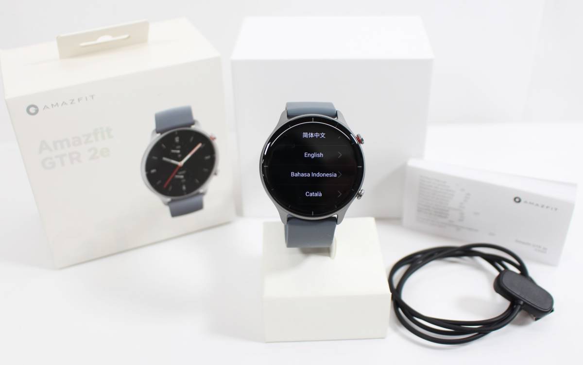 【やや傷や汚れあり】Y5465＃ 中古品 AMAZFIT スマートウォッチ GTR 2e A2023 Slate Grey(グレー)の落札情報詳細 - ヤフオク落札価格検索 オークフリー