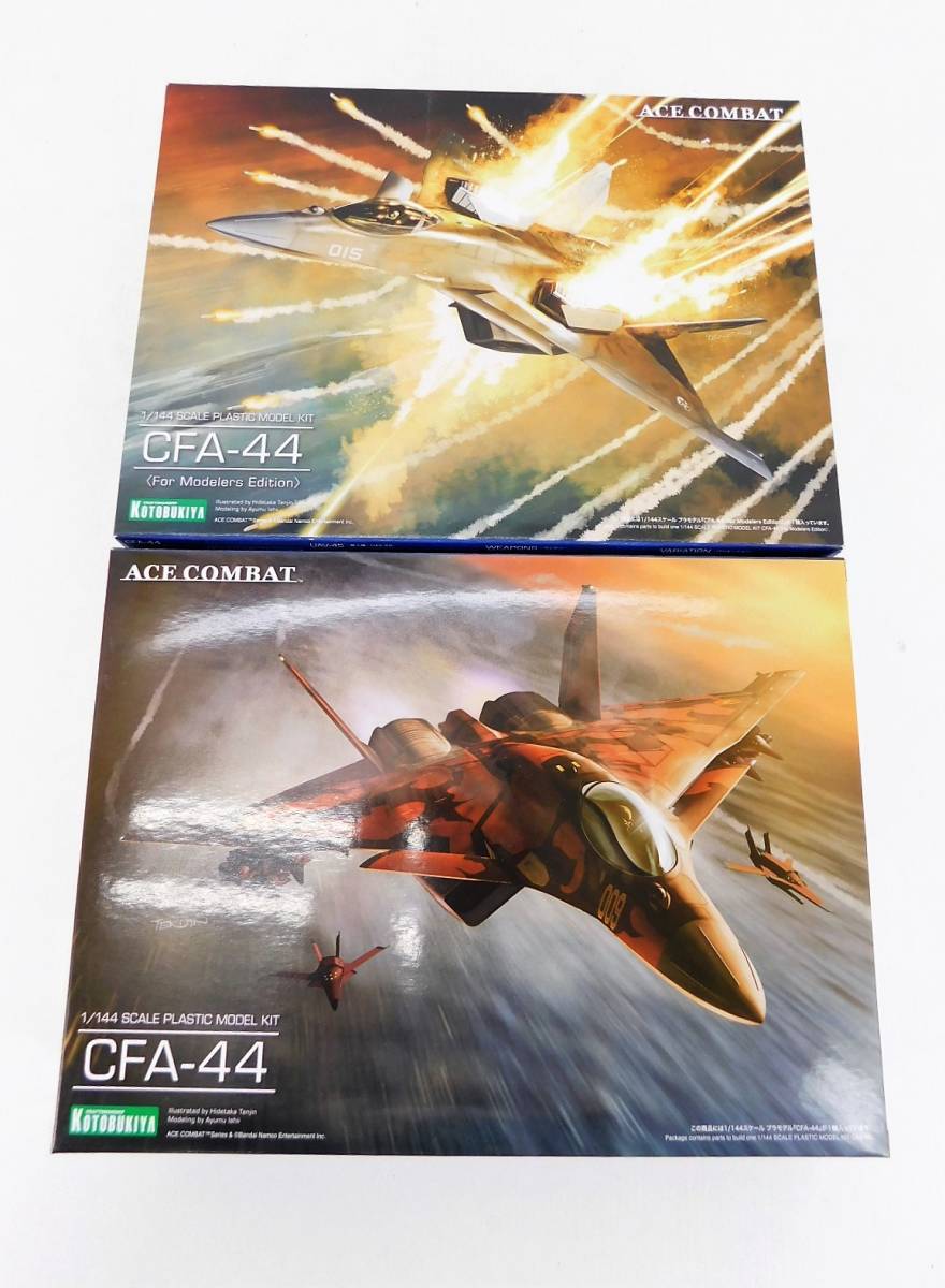 【未使用】34 80/【未組立】ACE COMBAT プラモデル 1/144 CFA-44、CFA-44 For Modelers ...