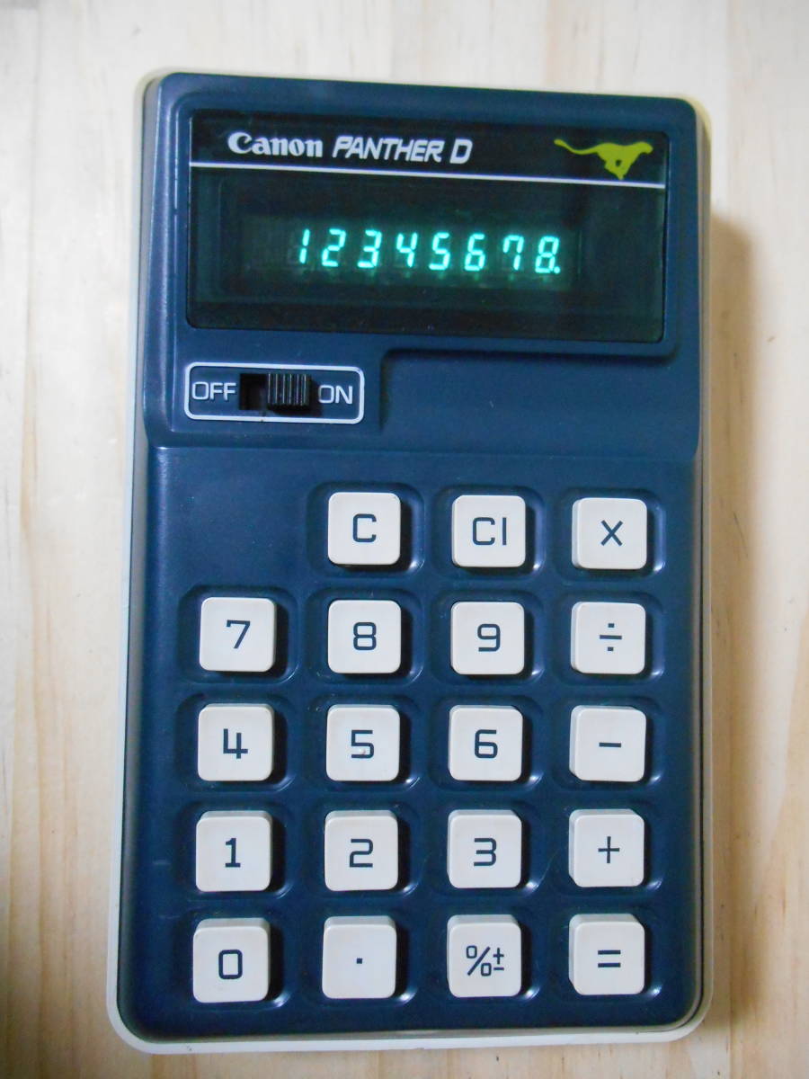 【傷や汚れあり】【A265】CANON キャノン 《 PANTHER D 》電卓 レトロ 中古の落札情報詳細 - ヤフオク落札価格検索 オークフリー