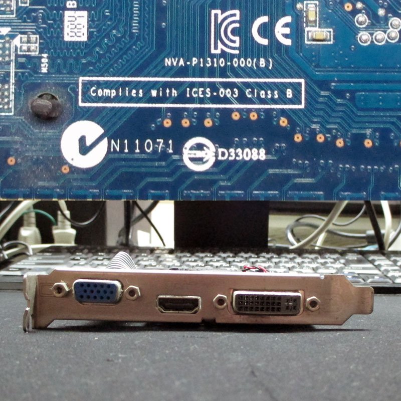 【やや傷や汚れあり】動作品 中古 ★ HP NVA-P1310-000(B) NVIDIA GeForce GT 705 DDR3 メモリ ...