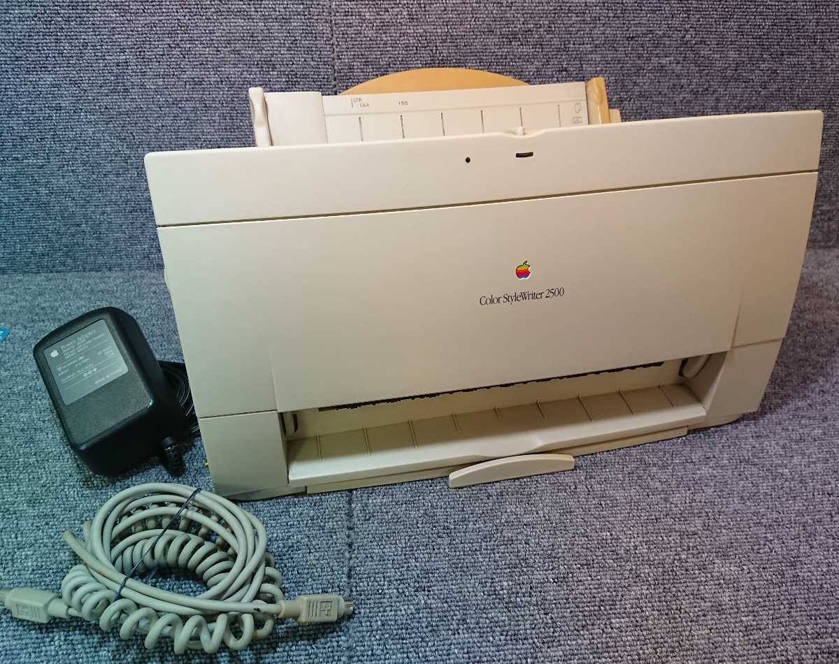 【傷や汚れあり】管理1150 Apple Color StyleWriter 2500 アップル プリンター 箱付 通電確認済み ジャンクの ...