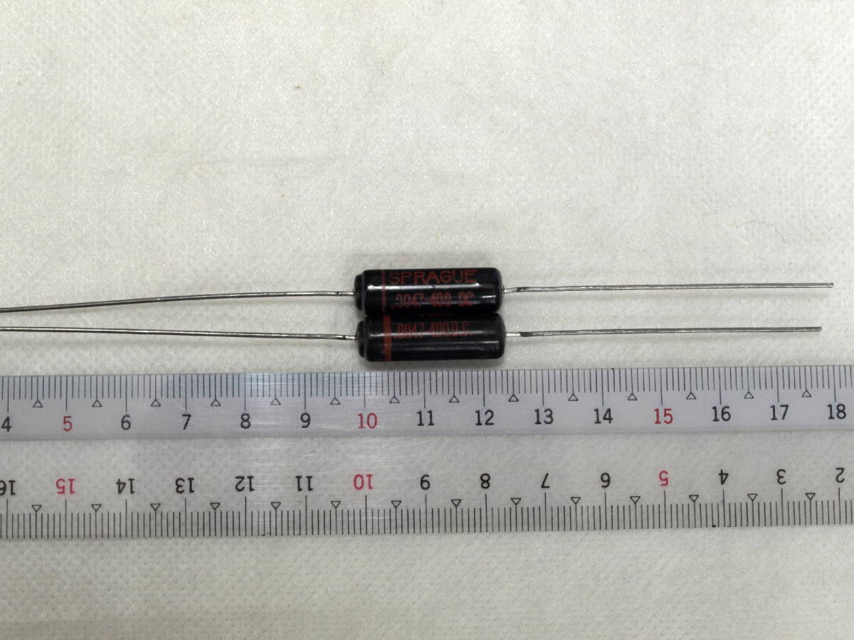 【未使用】即決 SPRAGUE スプラグ 0.0047uF 400V 160P 2本 ブラックビューティの落札情報詳細 - Yahoo!オークション落札価格検索 オークフリー