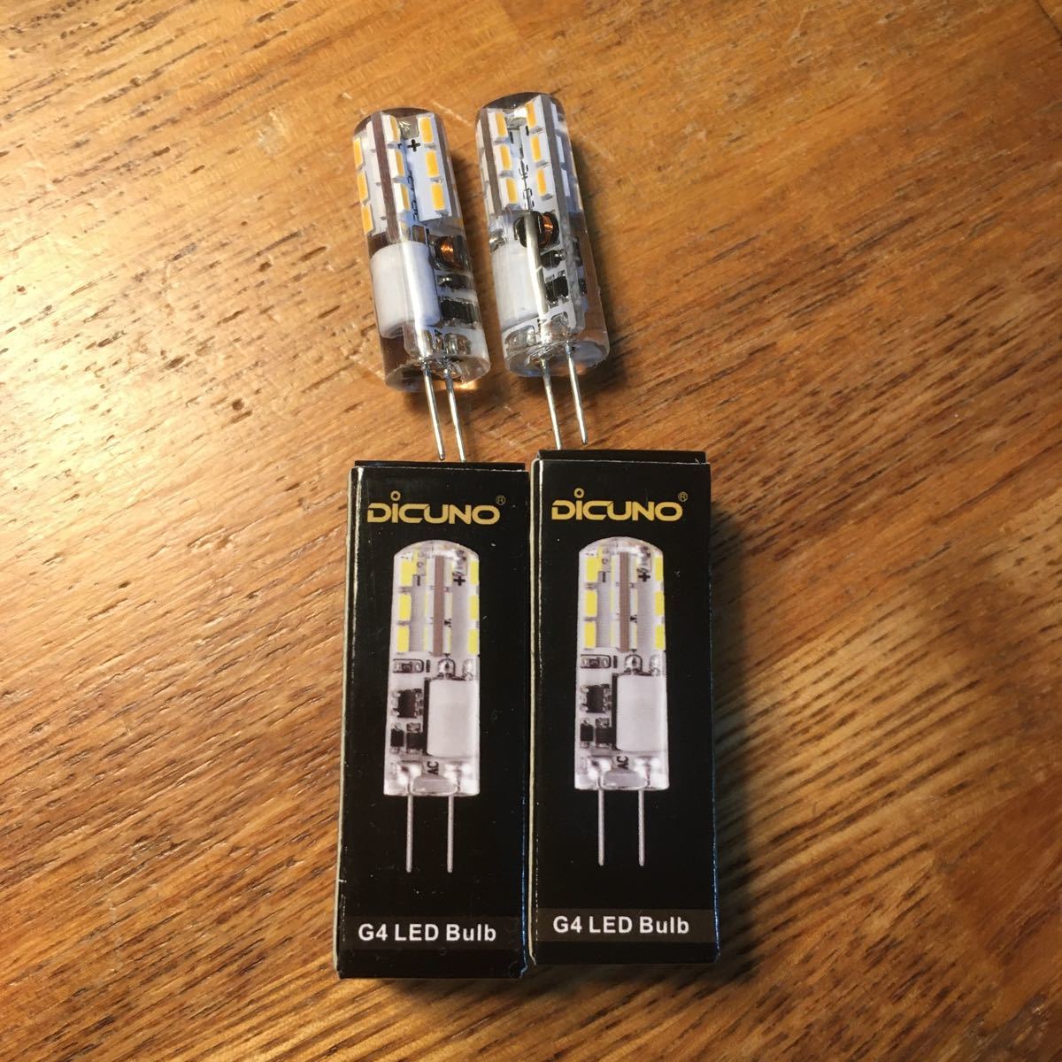 【未使用】LED電球 LEDバルブ DiCUNO LED電球2個セット 12V G4 1.2W（10Wハロゲン相当）の落札情報詳細 - ヤフオク落札価格検索 オークフリー