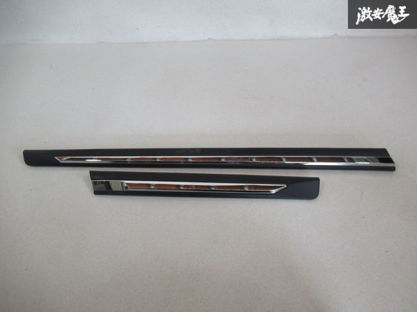 【傷や汚れあり】日産 純正 T32 エクストレイル ノーマル フロントドア リアドア モール メッキ 80877-6FR0A 82877 ...