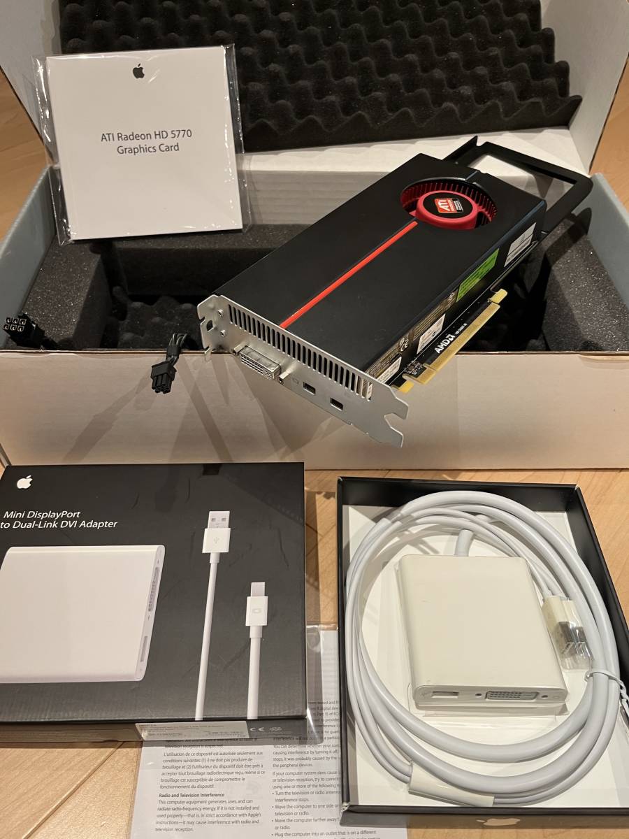 【傷や汚れあり】【ATI Radeon HD 5770 1GB】+【 Mini DisplayPort to Dual-Link DVI ...