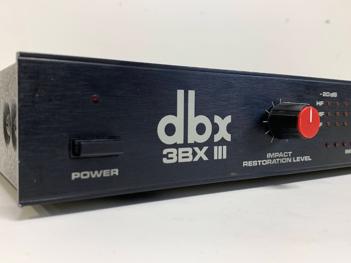 【やや傷や汚れあり】dbx 3BX III＜音出し確認＞3-Band Dynamic Range Expander 3バンドダイナミック ...