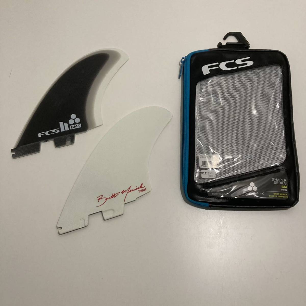 【未使用】新品 サーフィン FCS2 ブリット メリック ツインフィン BM TWIN FIN BLACK PG XL ブラック エフシーエス 2 FCSII BRITT MERRICK ...