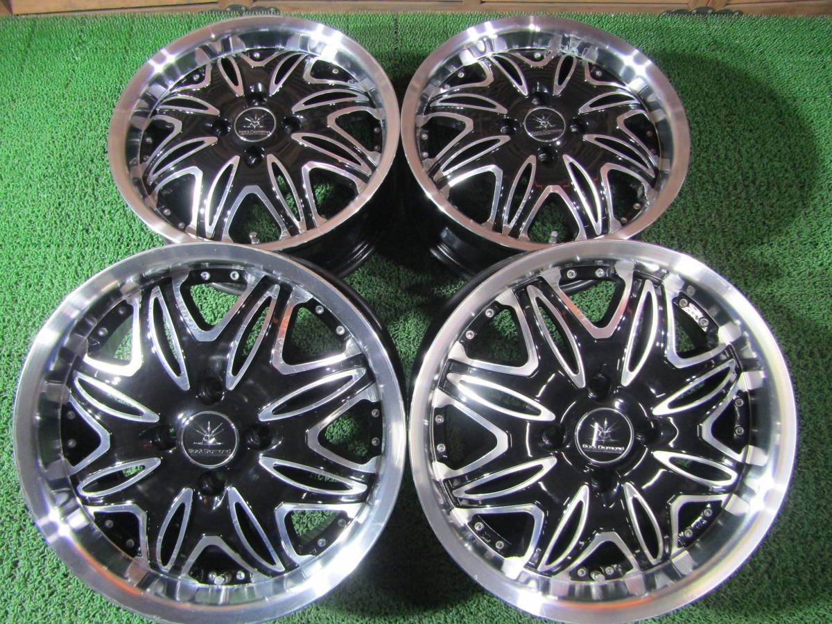 【傷や汚れあり】札幌発☆最落なし!【アクア 等】OFF BEAT Black Diamond BD01 15×5.5J +45 4本 売切の ...