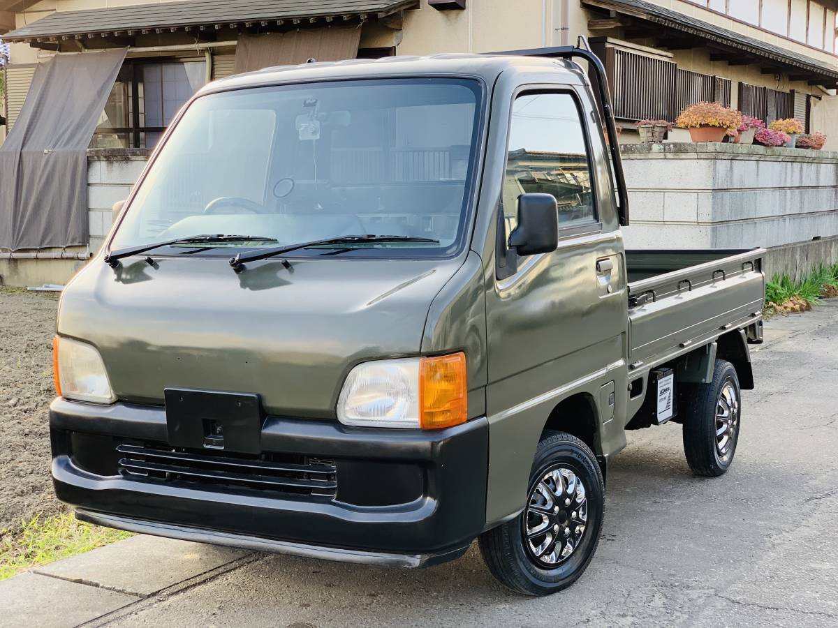 【走行距離 119,286 km】スバル サンバートラック TT2 TBグレード 平成13年 4WD 5MT エアコン ポータブルナビ ドライブレコーダー ホイールカバー 2年車検付きの落札 ...