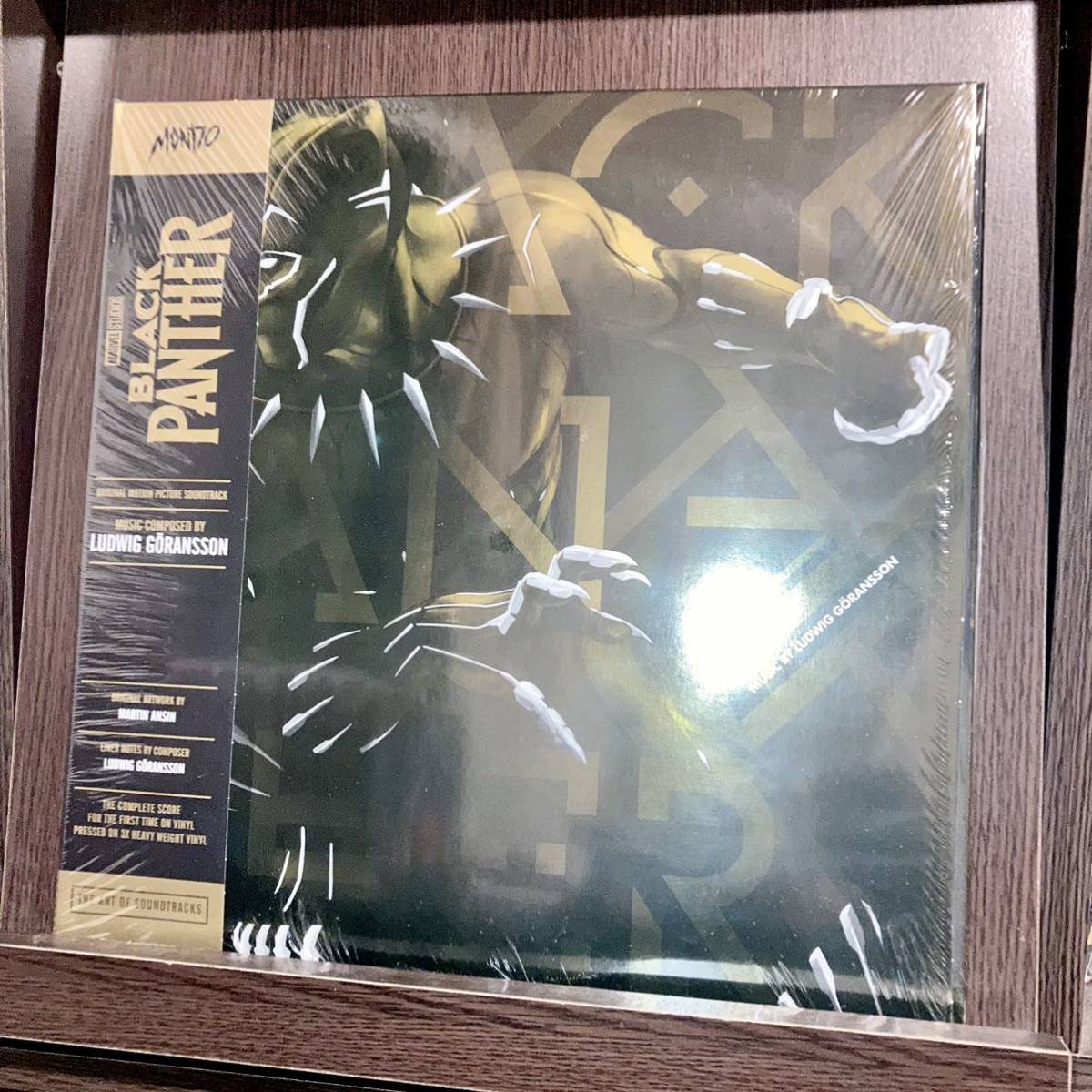 【未使用】BLACK PANTHER SOUNDTRACK ブラックパンサー サウンドトラック カラー盤 レコード 3LP MARVEL ...