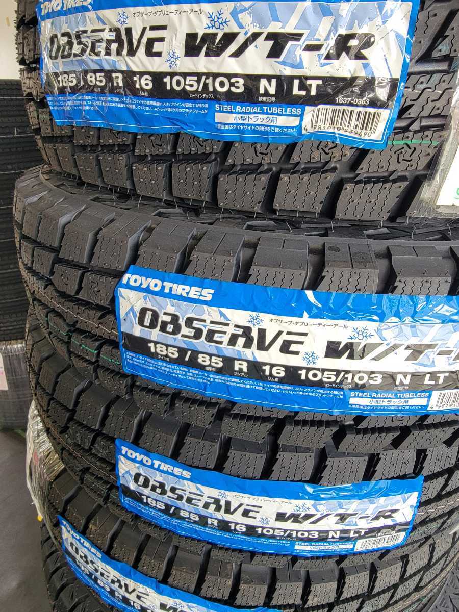 【未使用】トーヨータイヤobserveW/T-R185/85R1622年ジムニー新品未使用四本冬タイヤスタッドレス18585164本完全売り ...
