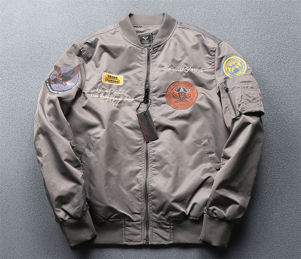 【未使用】重宝!新品GY183-XL MA-1 グレー メンズ ジャケットフライトジャケット ジャンパー 高級刺繍 ミリタリージャケット 防寒 エムエーワン 春秋 の落札情報詳細 - ヤフオク ...