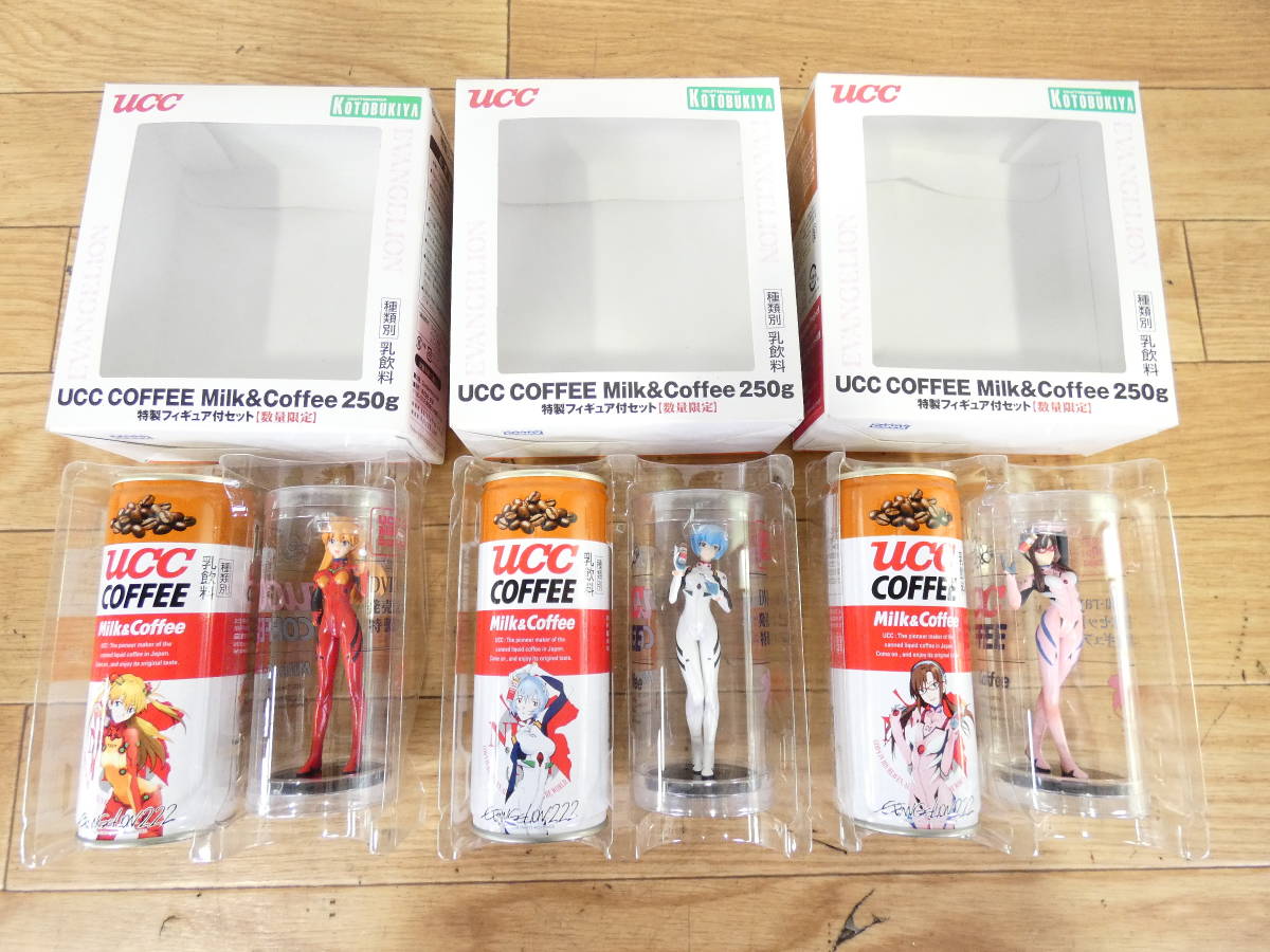 【未使用】 未開封 UCC×コトブキヤ エヴァンゲリヲン フィギュア＆缶コーヒー 3種セット まとめて プラグスーツ姿 約1.1kg エヴァ缶 ＠60(9364-③) の落札情報詳細 ...