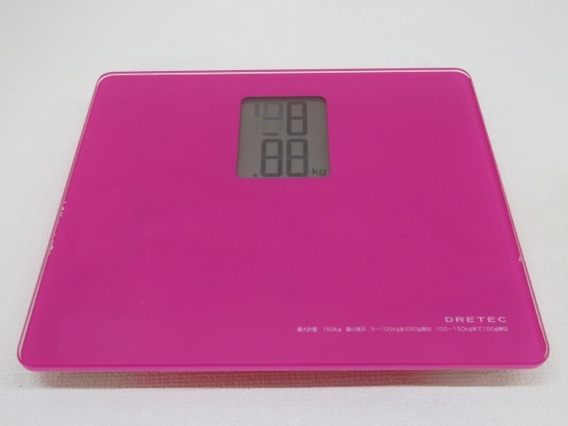 【傷や汚れあり】最大計量150kg★DRETEC BS-113 体重計 ピンク プティ ボディスケール ドリテック 電池付き 動作品 61488★！！の落札情報詳細 - ヤフオク落札価格検索 ...
