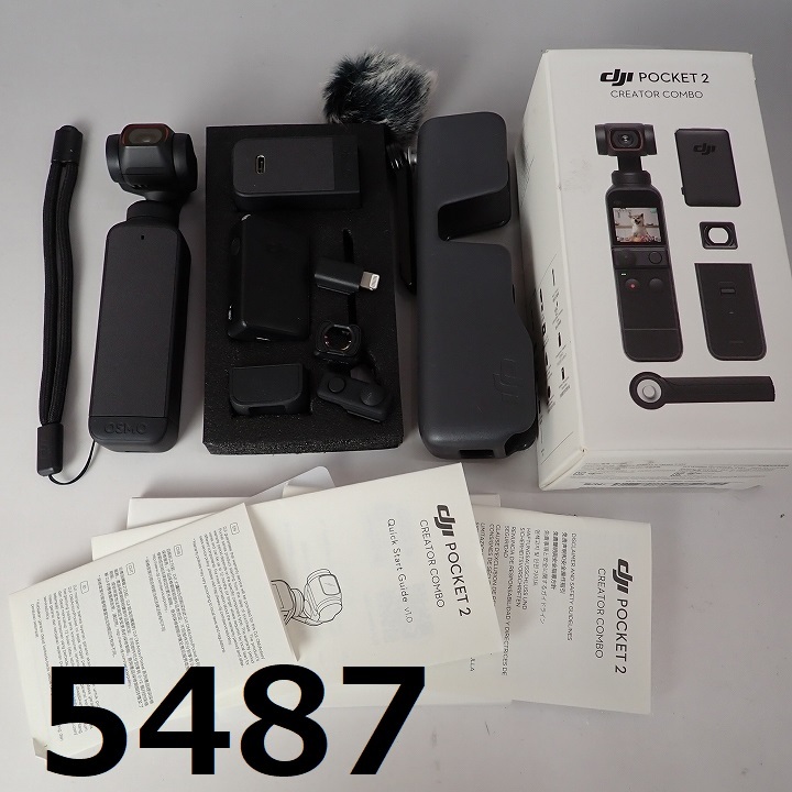 【目立った傷や汚れなし】FK-5487 DJI POCKET2 CREATOR COMBO 使用少 の落札情報詳細| ヤフオク落札価格情報 オークフリー