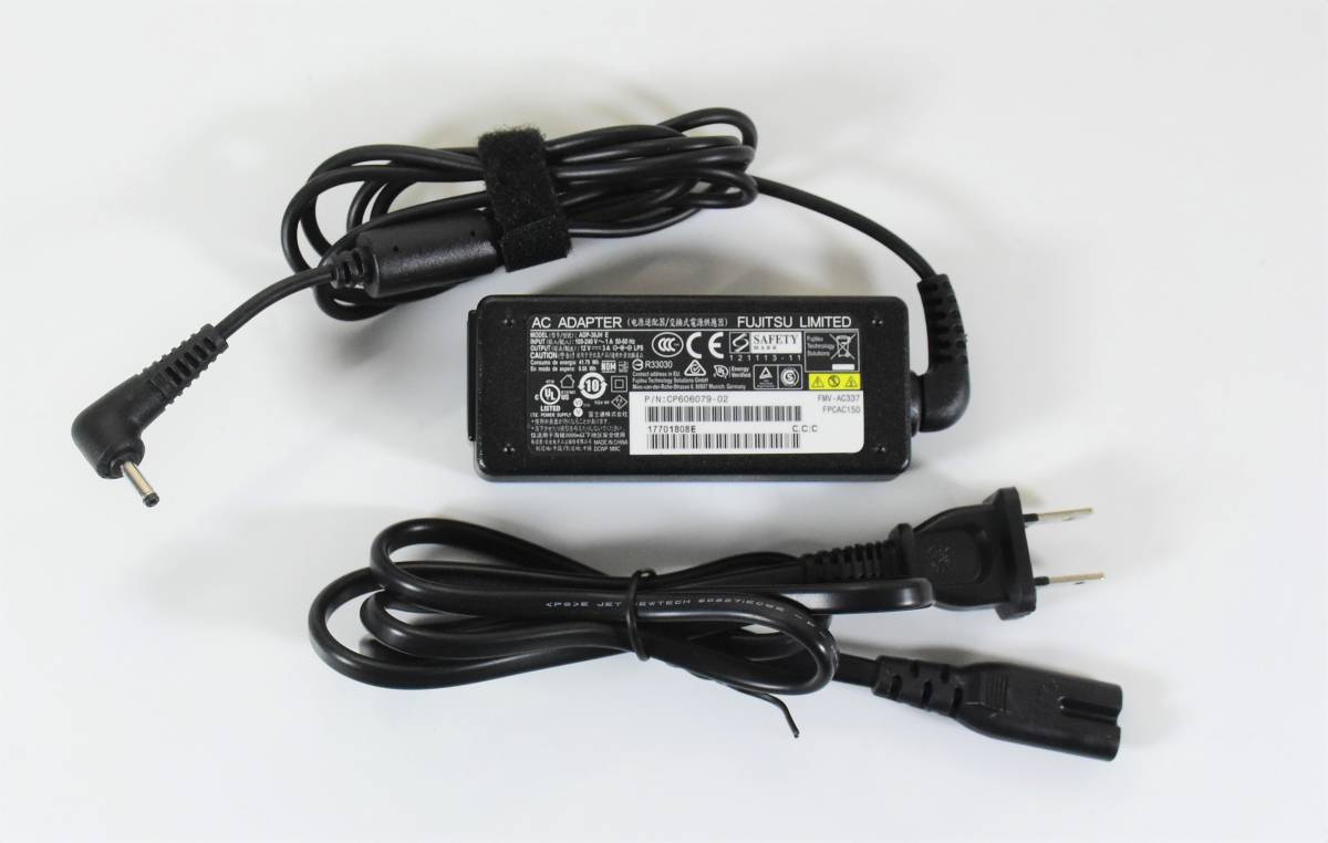 【やや傷や汚れあり】FUJITSU 12V 3A ACアダプター /細ピン /FMV-AC337/ADP-36JH/ARROWS Tab ...