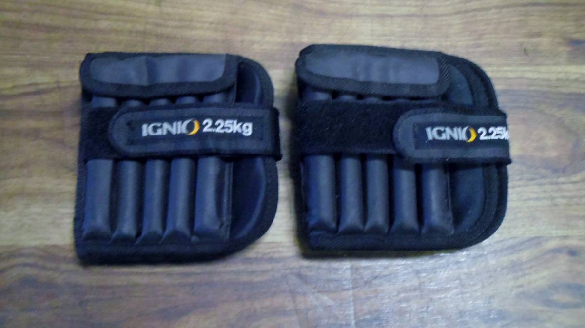 【やや傷や汚れあり】IGNIO★イグニオ アジャスタブルアンクルウェイト 2.25kg 2個セット 手足 筋トレ★中古の落札情報詳細 - ヤフオク落札価格検索 オークフリー
