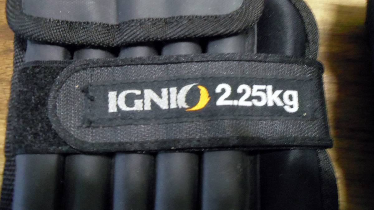 【やや傷や汚れあり】IGNIO★イグニオ アジャスタブルアンクルウェイト 2.25kg 2個セット 手足 筋トレ★中古の落札情報詳細 - ヤフオク落札価格検索 オークフリー