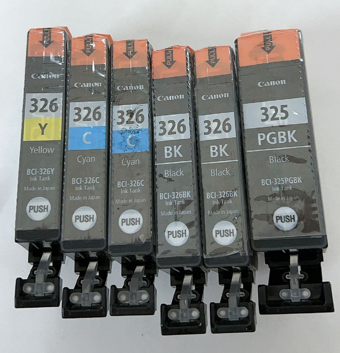 【未使用】送料無料★未使用Canon キヤノン純正品インクカートリッジBCI-325PGBK BCI-326BK BCI-326Y BCI-326C 4色6点セット★3262の落札情報詳細 ...