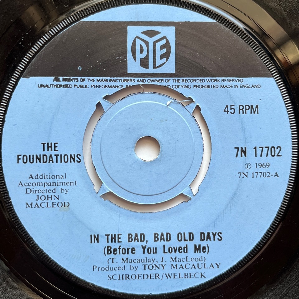 【目立った傷や汚れなし】【試聴 7inch】The Foundations / In The Bad, Bad Old Days ...