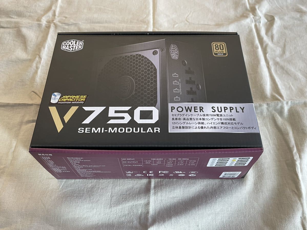 【やや傷や汚れあり】Cooler Master V750 Semi-Modular RS750-AMAAG1-JP750W 80PLUS ...