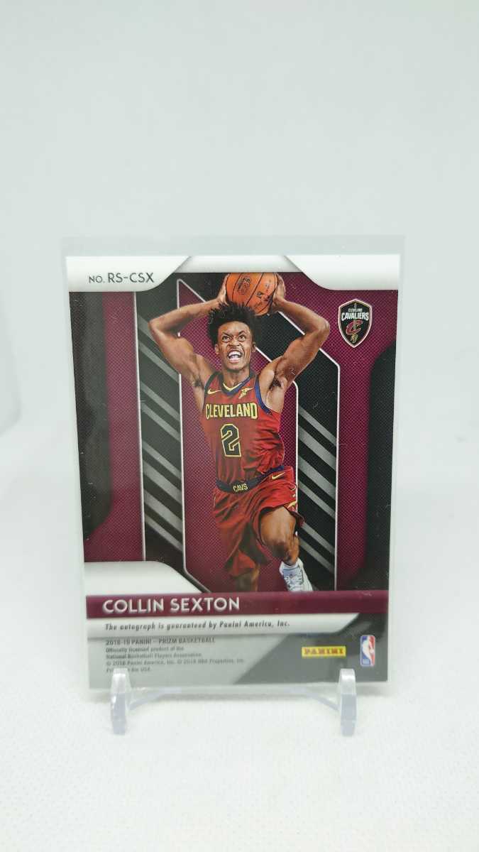 【目立った傷や汚れなし】2018-19 Panini Prizm Collin Sexton RC Auto NBA CAVS Rookie ...