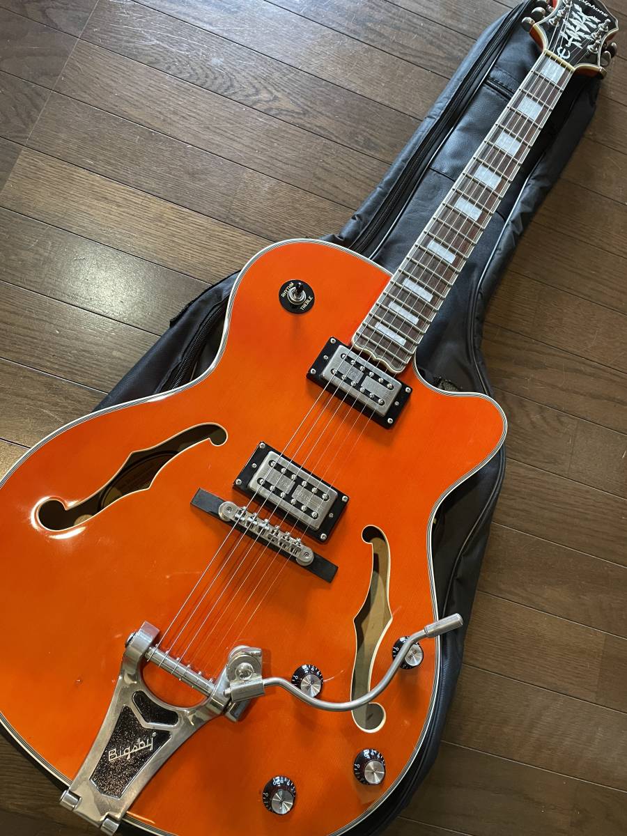 【やや傷や汚れあり】【よく鳴る まずまず美品】 Epiphone Emperor Swingster 2016年製 エピフォン エンペラー ...