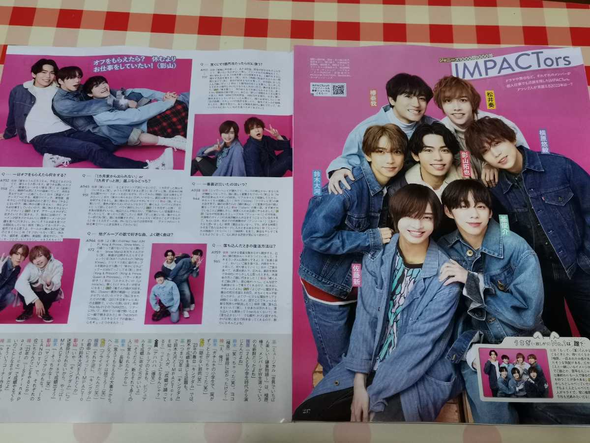 【目立った傷や汚れなし】IMPACTors、Aぇ!group切り抜き各3ページ☆月刊ザテレビジョン関西版 2月号(2023年) の落札情報詳細| ヤフオク落札価格情報 オークフリー