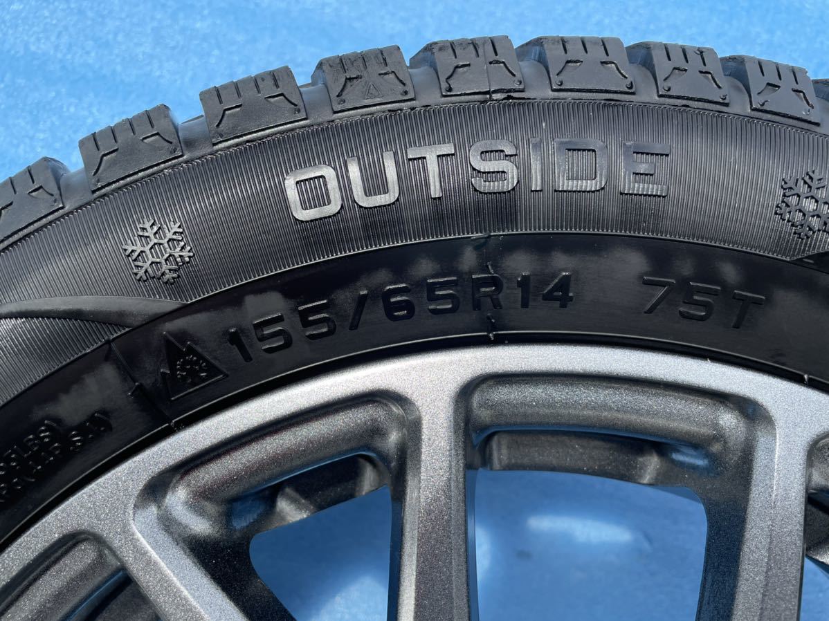 【傷や汚れあり】ダイハツタント スタッドレスタイヤ ホイールセット 155/65r45 ムーブ等の落札情報詳細 - Yahoo!オークション ...
