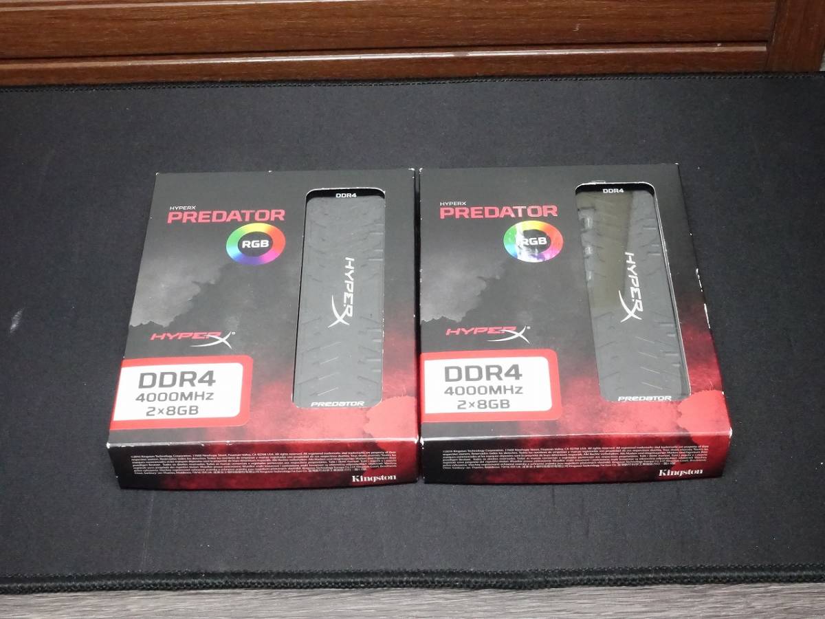 【目立った傷や汚れなし】【美品】キングストンテクノロジー Kingston デスクトップPC用メモリ 32GB DDR4-4000 8GBx4 ...