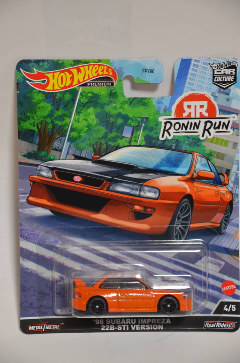 【未使用】Hot Wheels 2022 Ronin Run '98 SUBARU IMPREZA 22B-STi VERSION #4/5 ...