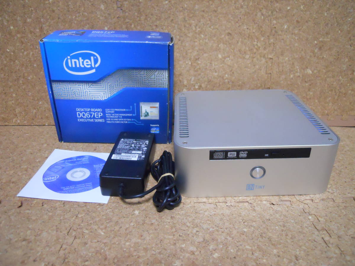 【目立った傷や汚れなし】★シルバー・静音コンパクト★ASKTech NT-MC200I Intel DQ67EP Core i3-2100T ...