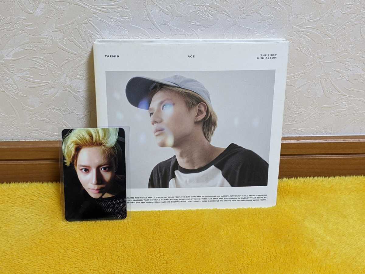 【傷や汚れあり】SHINee テミン 韓国盤ミニアルバム THE FIRST MINI ALBUM ACE WHITE CD トレカ付 中古品 ...