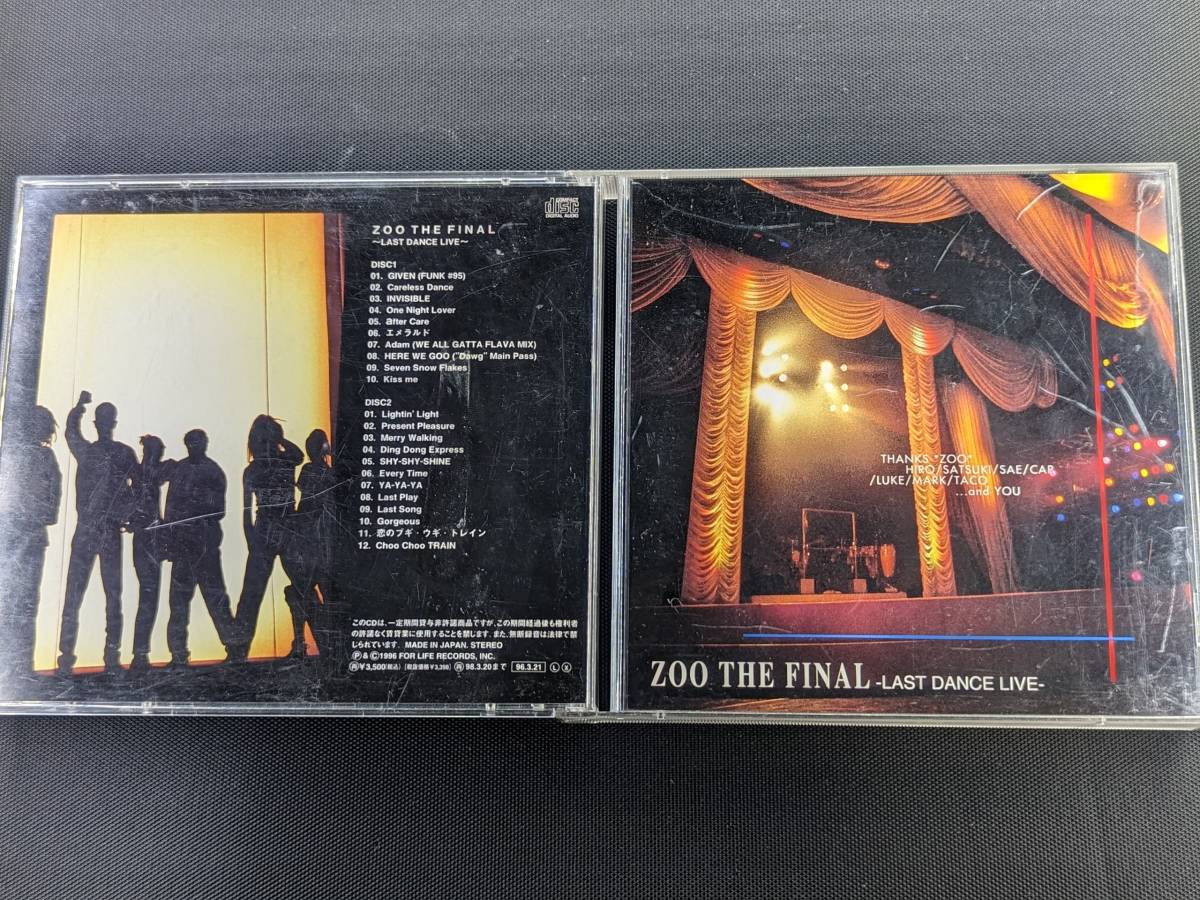 【やや傷や汚れあり】CD 「ZOO THE FINAL～LAST DANCE LIVE ズー」FLCF3631、Choo Choo TRAIN ...