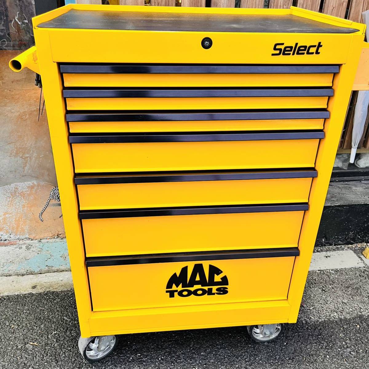 【やや傷や汚れあり】希少廃番!セレクトシリーズ マックツール mactools 7ドロワー ロールキャビネット ロールキャブ MB4220C-YE 鍵2個、サイドラック付の落札情報詳細 ...