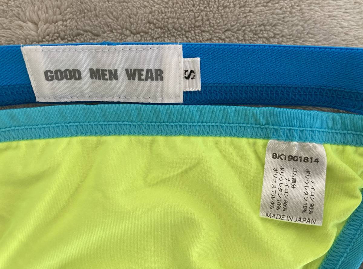 【未使用】GMW GOOD MEN WEAR イエロー×ブルー ビキニブリーフ の落札情報詳細| ヤフオク落札価格情報 オークフリー